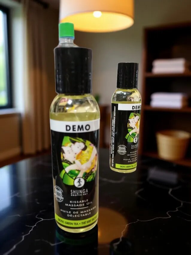 Масло массажное Shunga Organica «Зелёный чай» (Exotic Green Tea), 60мл