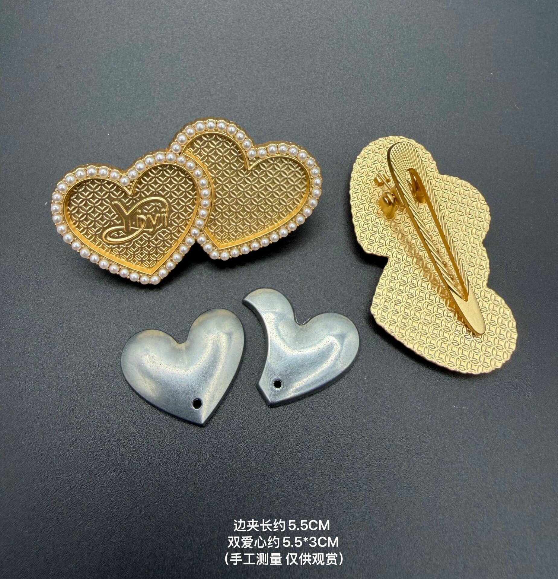 Основа для заколки из парчи Сун, заготовка с канавками, украшение филигранью и точечной росписью, накладка из парчи Сун, материалы для украшений для волос.