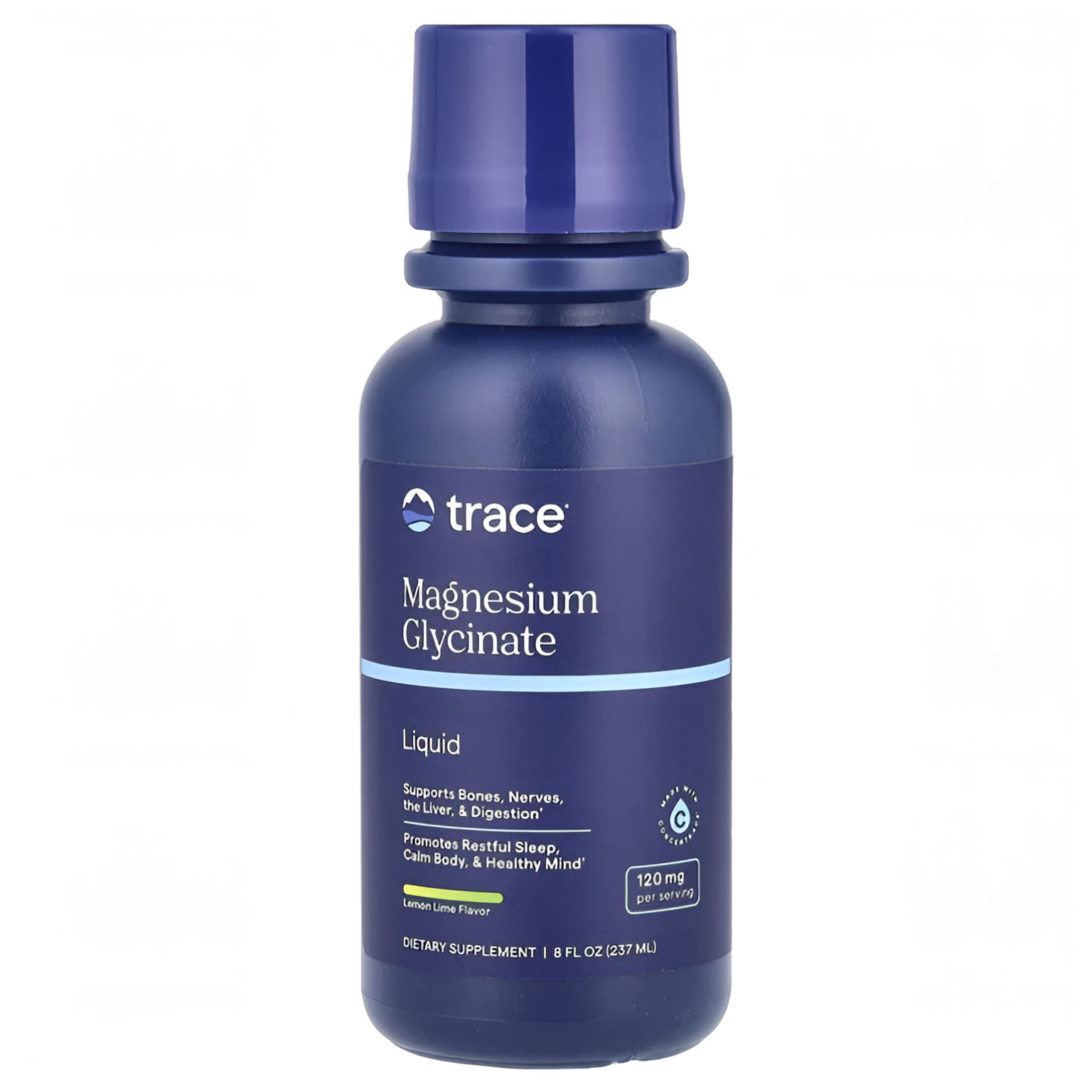 Trace Minerals ®, Liquid, глицинат магния, со вкусом лимона, 237 мл (8 жидк. унций)