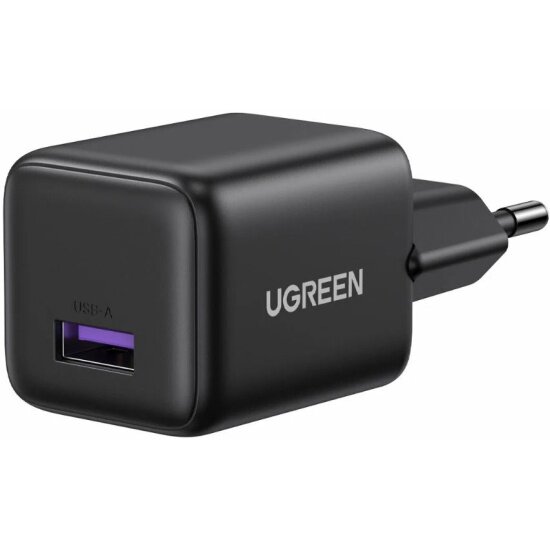 Сетевое зарядное устройство Ugreen X518 18Вт, USB-A, GaN, черный (75613)