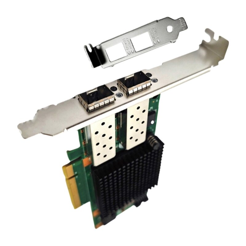 Для X520-DA2 E10G42BTDA SR2 82599ES Двойной Оптический Порт 10G Гигабитная Волоконно-Оптическая Сетевая Карта PCIE Black Group
