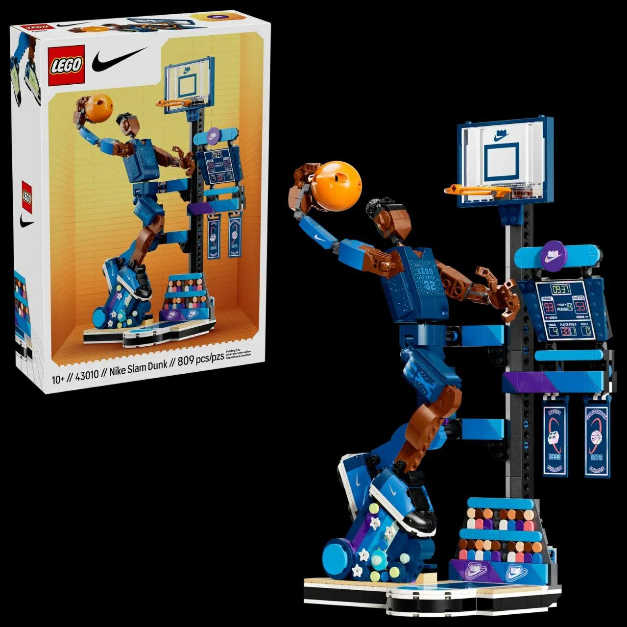 Конструктор LEGO Nike 43010 Nike Slam Dunk, 809 деталей, от 10 лет
