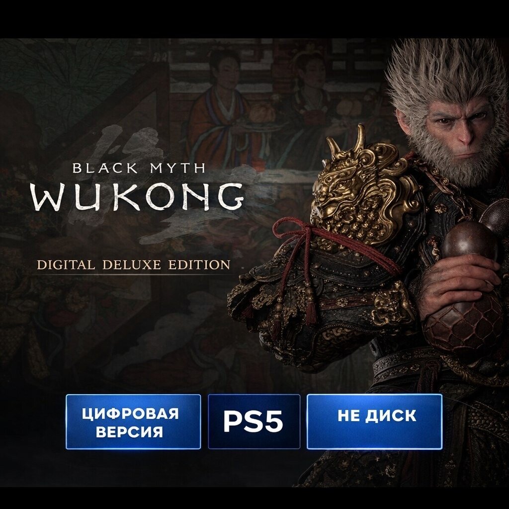 Игра Sony Black Myth Wukong Digital Deluxe, для PS5, файтинг/приключения