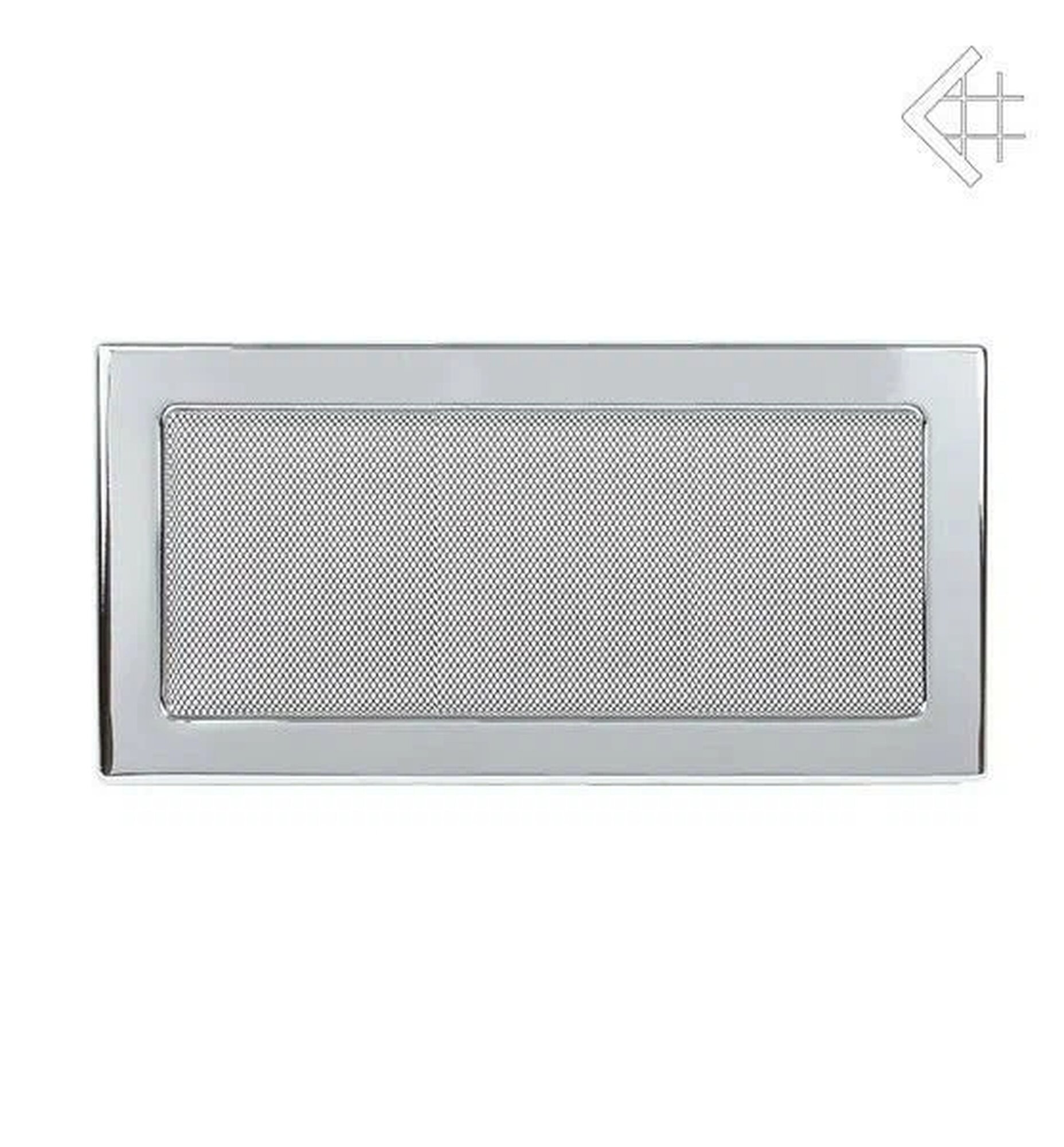 Вентиляционная решетка для камина Kratki (Польша) Полированный хром 17х37 см