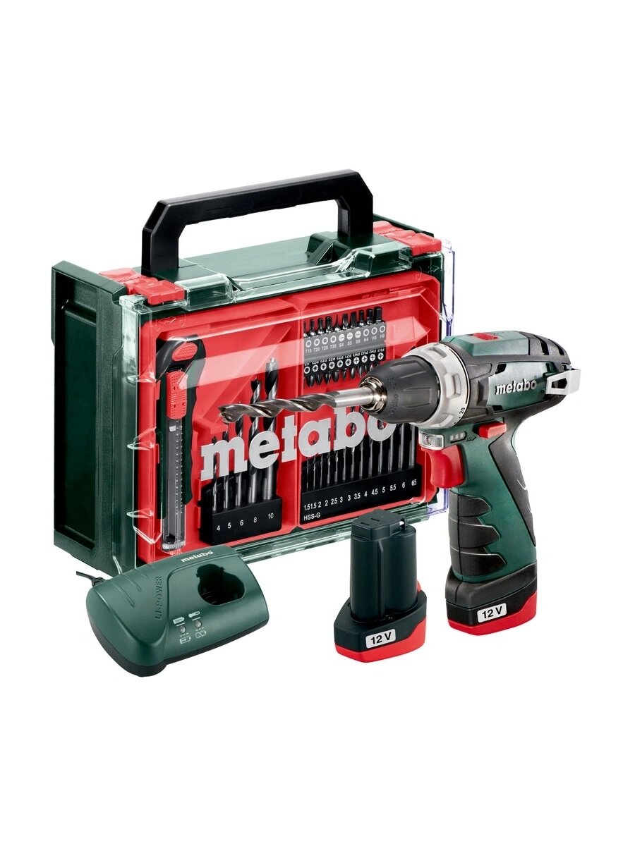 Дрель-шуруповерт Metabo Powermaxx BS Basic Set (600080710) — фото 1