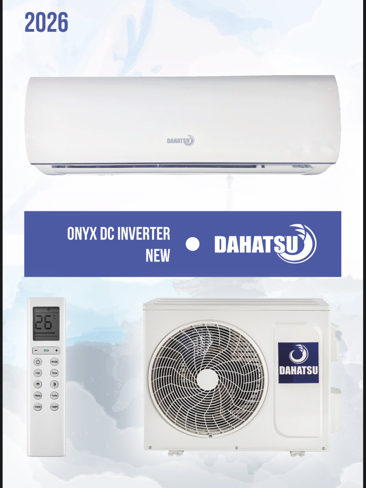 Сплит система DAHATSU Onyx INVERTER DH-09 I NEW на 25 кв. м
