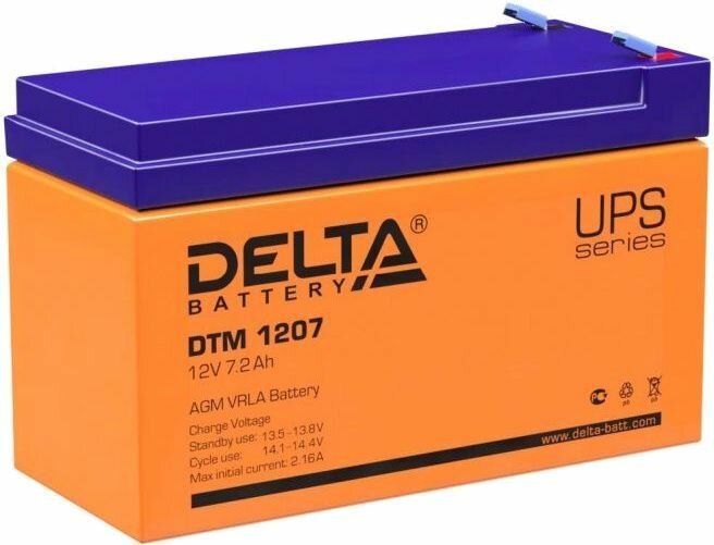 Аккумулятор UPS 12В 7.2А. ч Delta DTM 1207