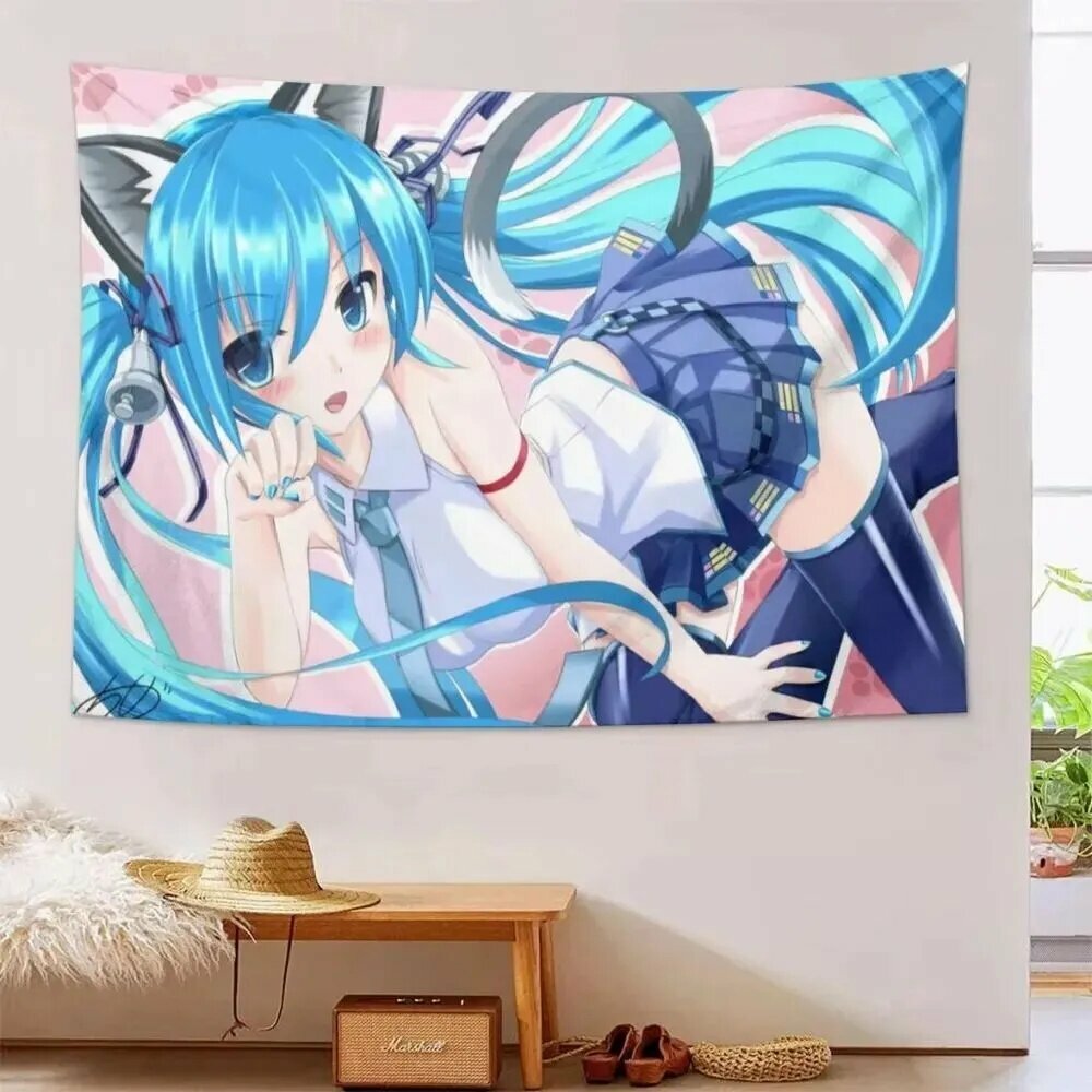 Гобелен "kawaii anime hatsune m miku" 100x150 см