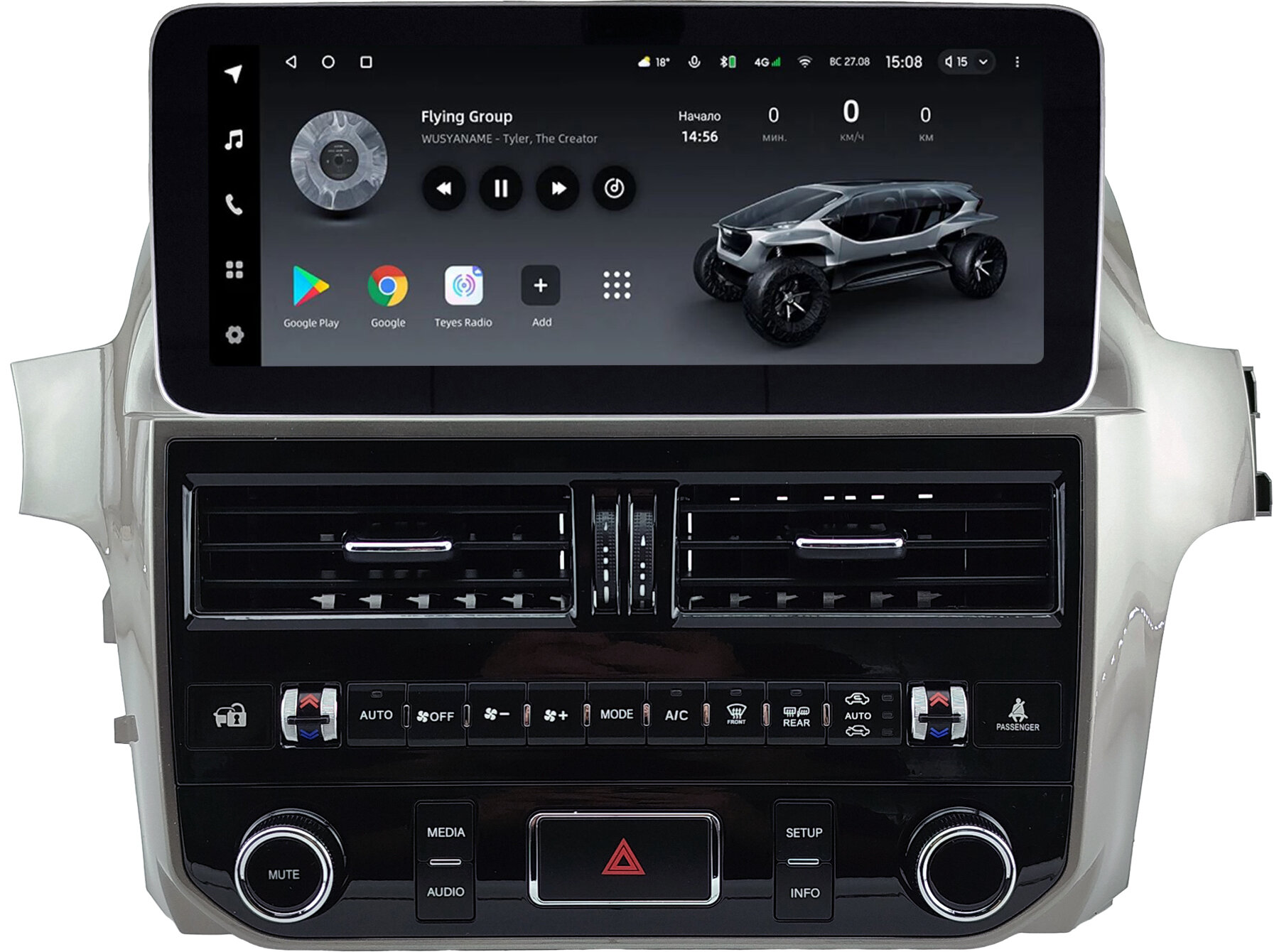 Штатная магнитола Lexus GX 460 2009-2013 (Тип A) 12.3 дюйма Teyes LUX ONE (Round Corner) 6/128 RM-0877 Android 10 (4G-SIM, 6/128, DSP, QLed) Mercedes