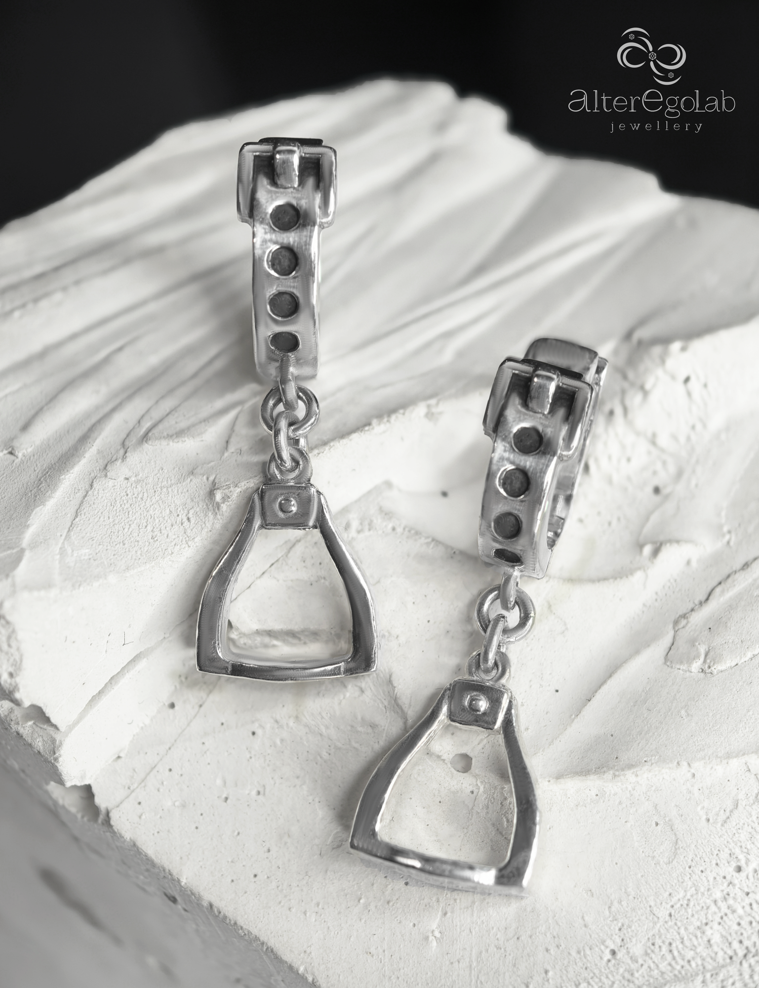 Серьги с подвесками, конго, 925 проба