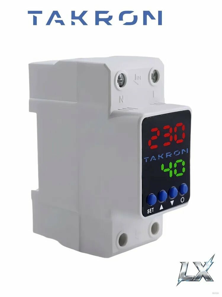 Реле контроля напряжения и тока TAKRON TN-R1 60А