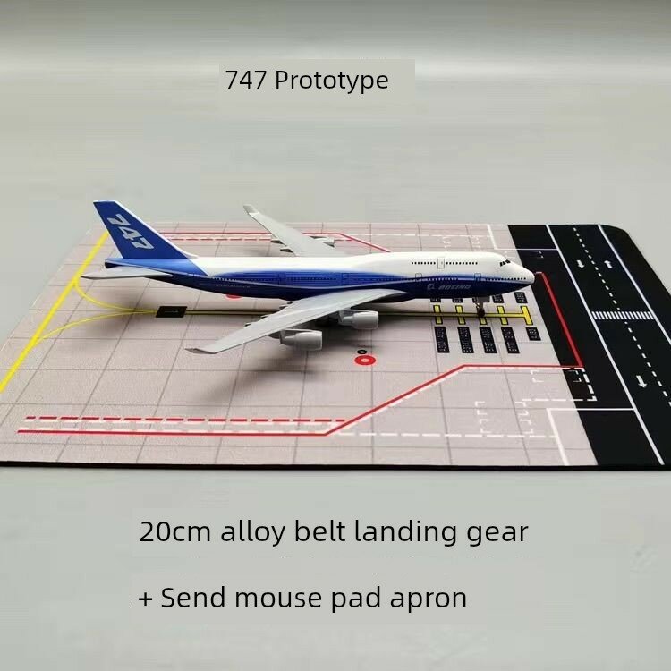 Модель Boeing 747 прототип Air China с взлетно-посадочной полосой, 20 см, коллекционная масштабная аэроплан-реплика