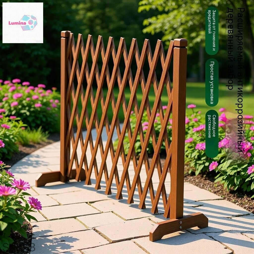 Раздвижная Деревянная Ограда: Классический Дизайн, Прочная Конструкция и Долговечность