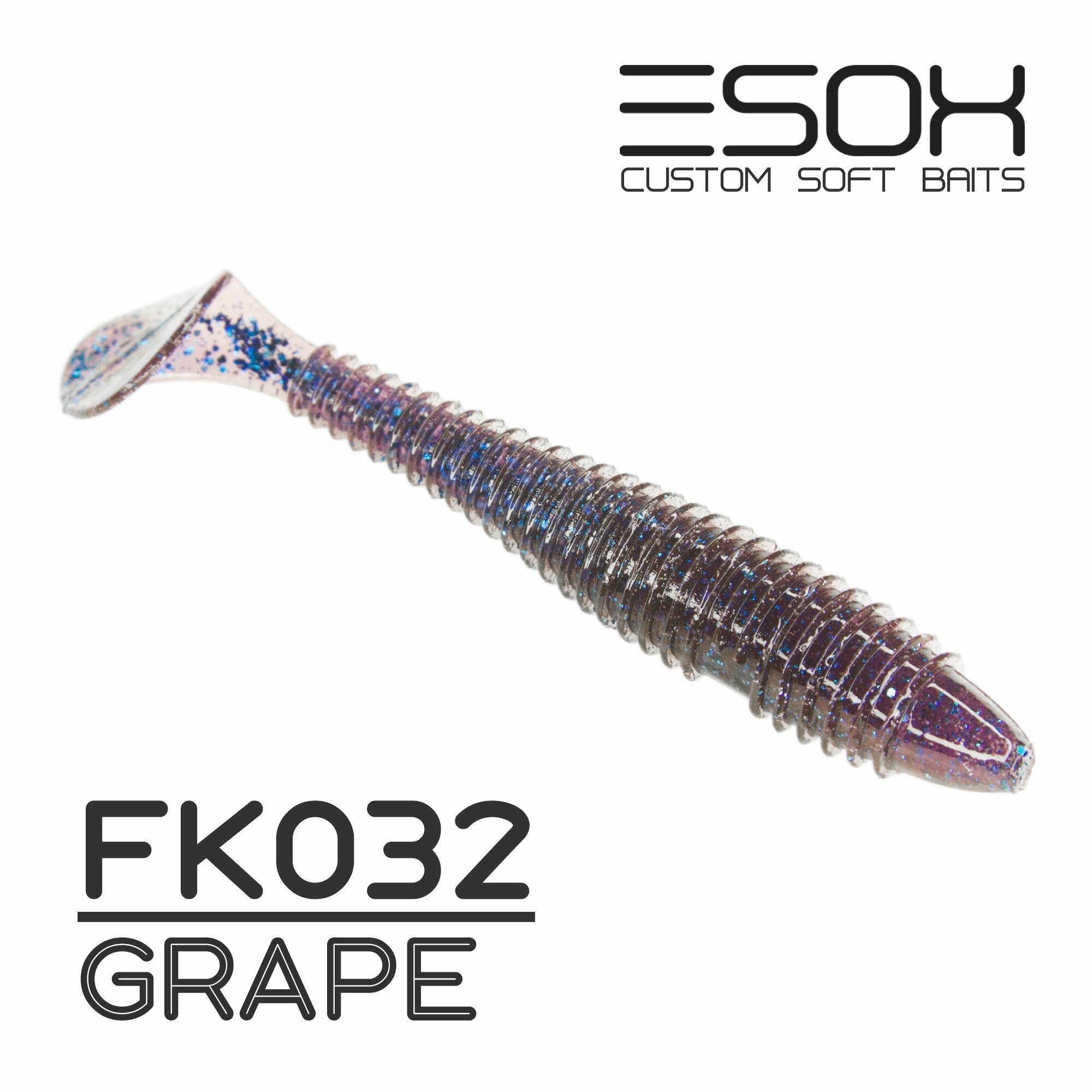 Мягкая приманка для рыбалки ESOX Swinky Fat 3.4" (84мм) 5шт.