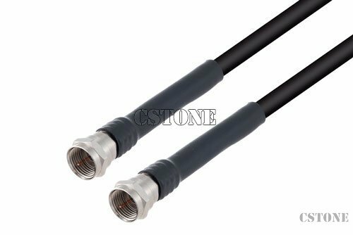 75 Ohm F штыревой к 75 Ом F штыревой кабель используя 75 Ом RG59 коаксиальный с термоусадкой