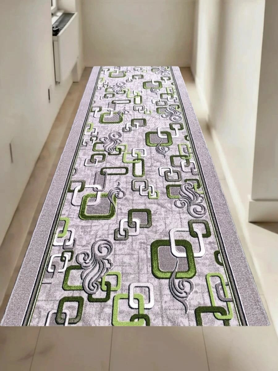 Ковровая дорожка ширина 110 см, длина 220 см / ковровая дорожка на войлочной основе / ковровая дорожка ширина 1,1 м