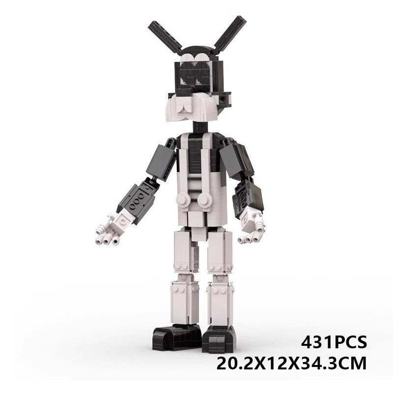 Строительные блоки MOC совместимы с фигуркой модели Бориса Lego Creative Horror Game Bendy and the Ink Machine.