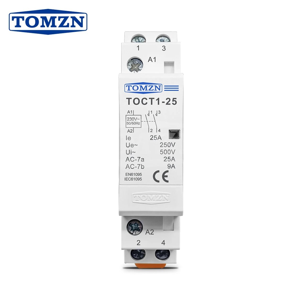 Контактор TOMZN TOCT1 25А 230В 2NO, 25A