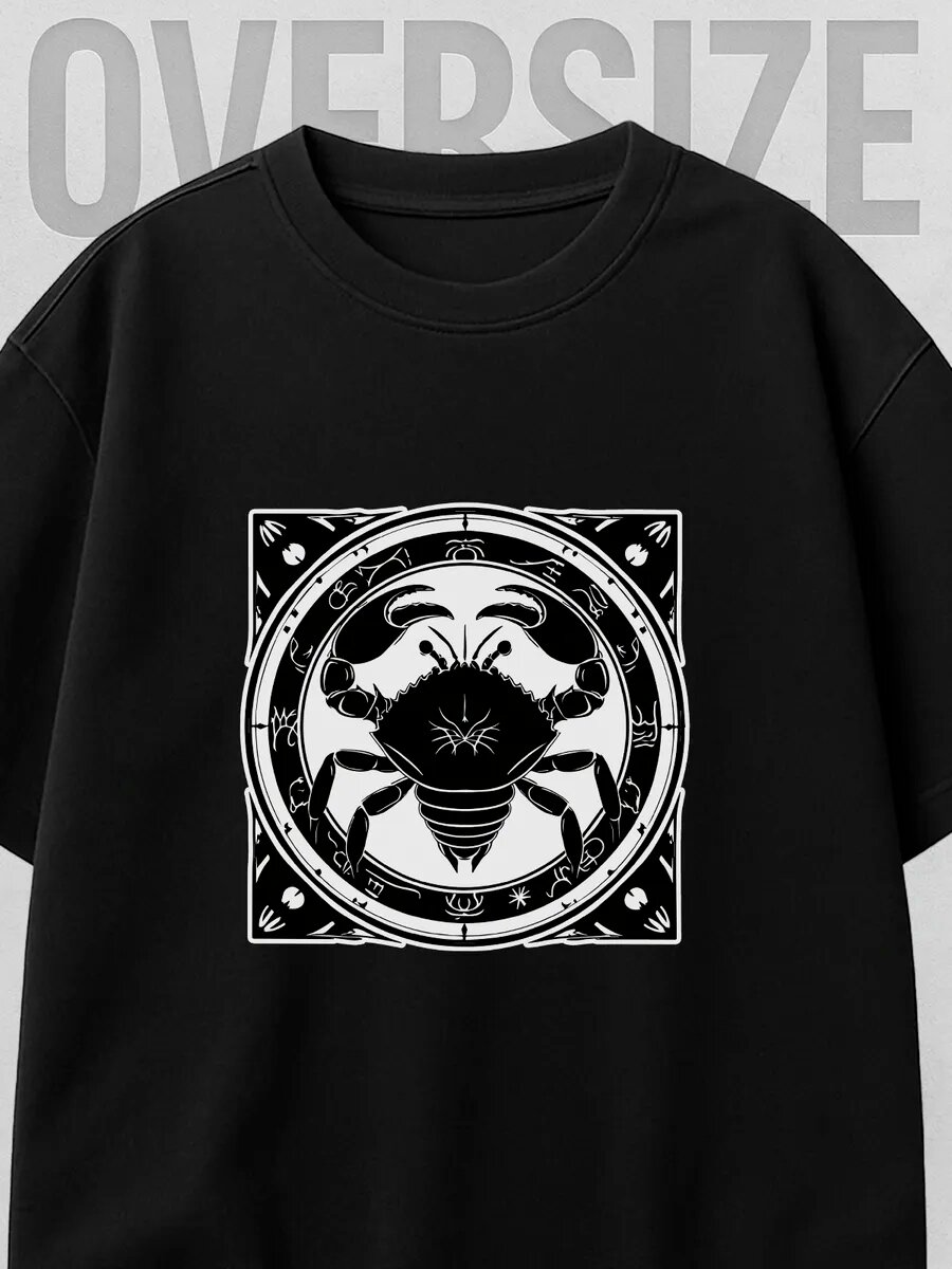 Футболка PRINTSHOT, 1 шт., размер S, черный
