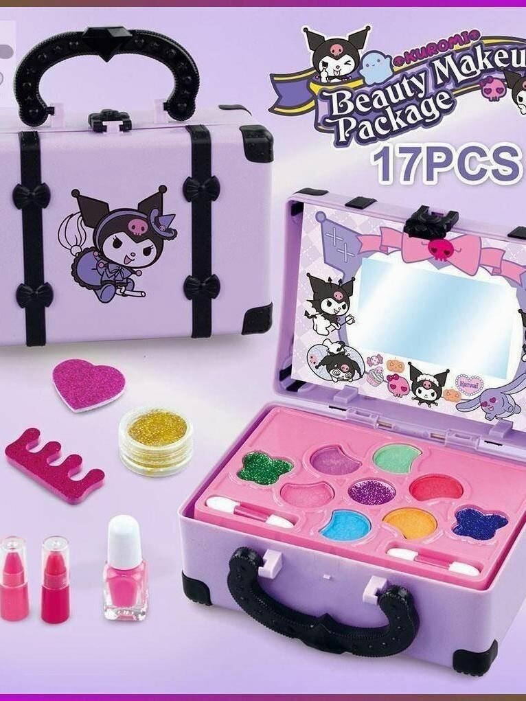 Эксклюзивный набор косметики для девочек, 17 предметов от Куроми1, предназначен для детей и подростков