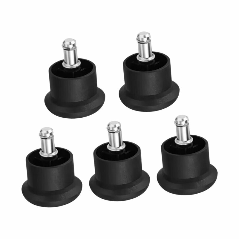 5шт Замена Стопорных Колесиков Для Офисного Кресла на Поворотные Колесики для Крепления к Неподвижным Роликам Быстрая Установка