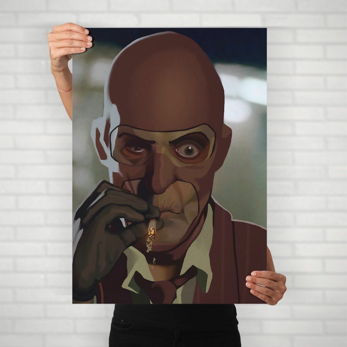Плакат на стену для интерьера Team Fortress 2 (Шпион 5) - Постер по игре формата А1 (60x84 см)
