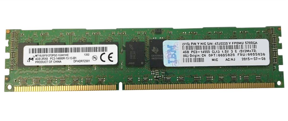 Оперативная память IBM 00D5028 DDRIII 4GB