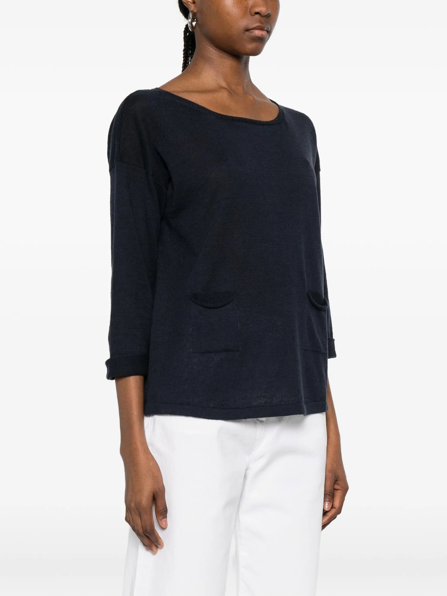 Кардиган Anneclaire Round-neck cardigan, размер 44, синий — фото 1