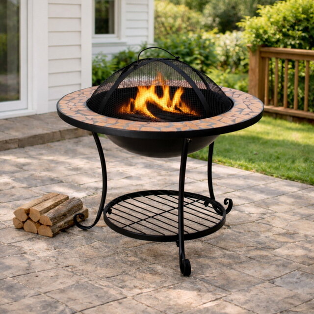 Костровая чаша со столом Terra 58*44 см, Koopman, X75000240