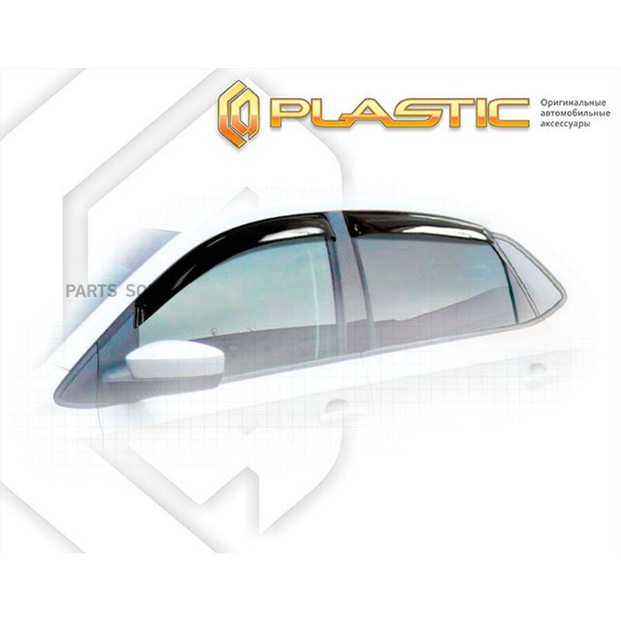 Ветровики дверей Volkswagen Polo седан 2015н. в. от официального дистрибьютора, CA PLASTIC, артикул 2010030311685