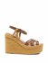 Босоножки Valentino Leather sandals, размер 40, коричневый