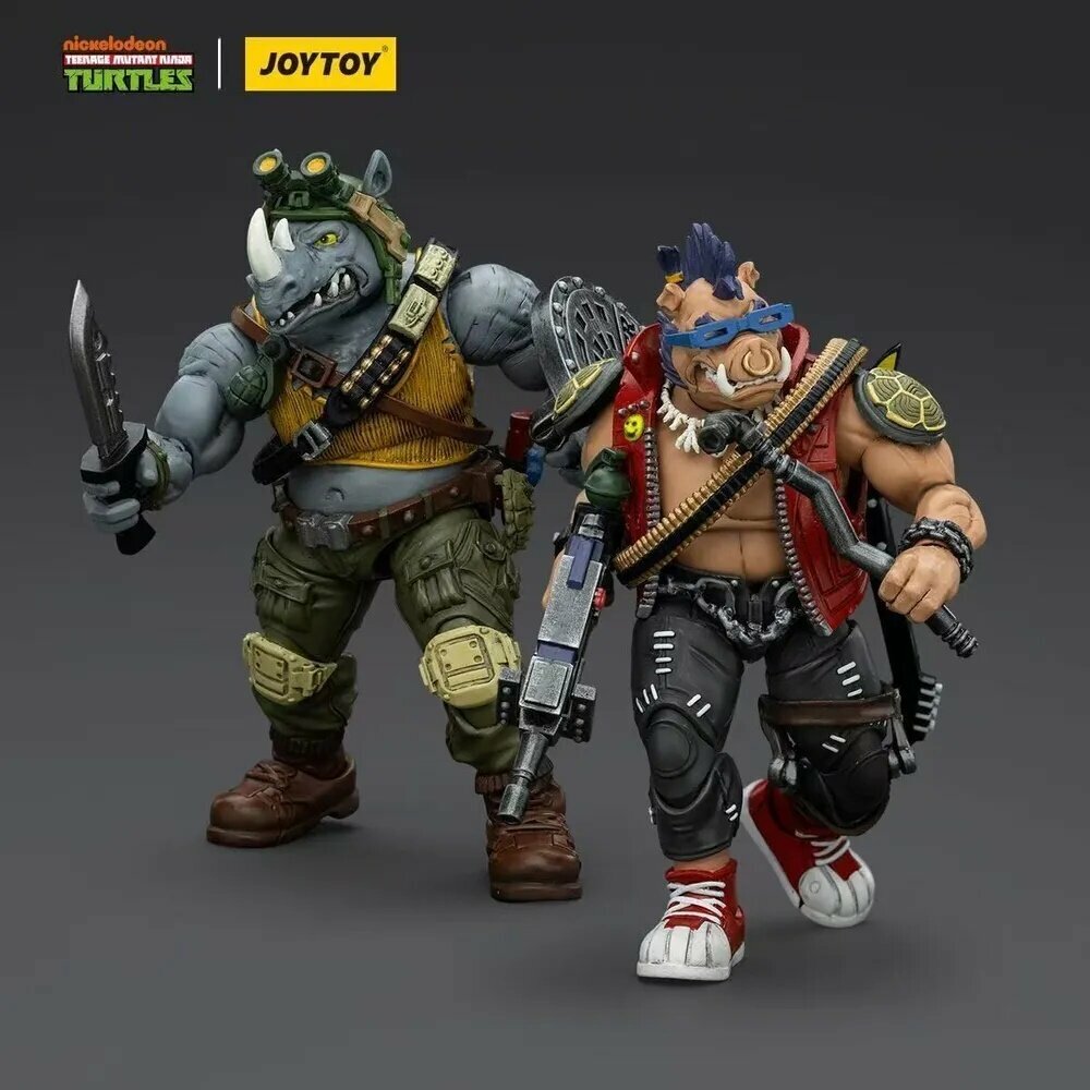 JOYTOY Teenage Mutant Ninja Turtles/фигурка-ROCKSTEADY BEEBOP/Подарок для мальчика/11.5CM(коробка)