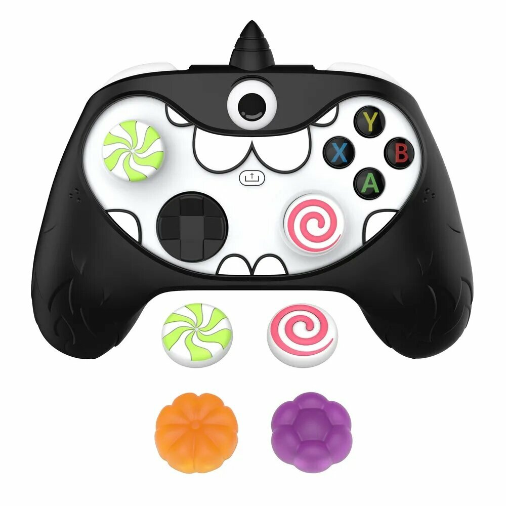 PlayVital Чехол для геймпада Xbox Series X/S MonoEye Monster, силиконовый, чёрный