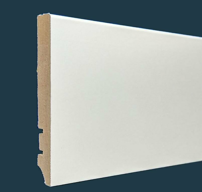 Плинтус МДФ Hannahholz Белый 100/401, 1 шт.