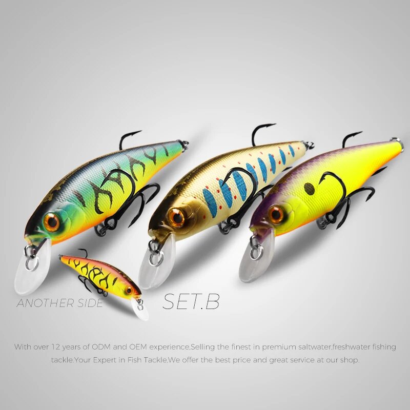 Блесна BEARKING Squad Minnow, 65mm Set.B