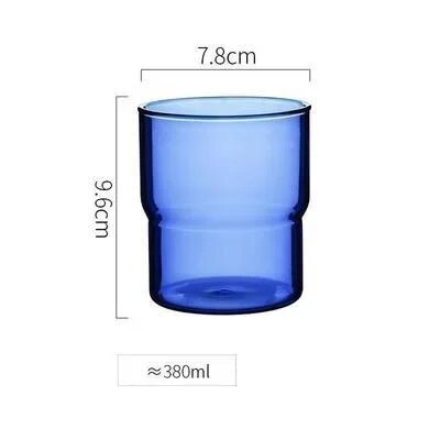 Цветные стеклянные стаканы 300 мл / 380 мл Синий, 1 Tall Blue Glass