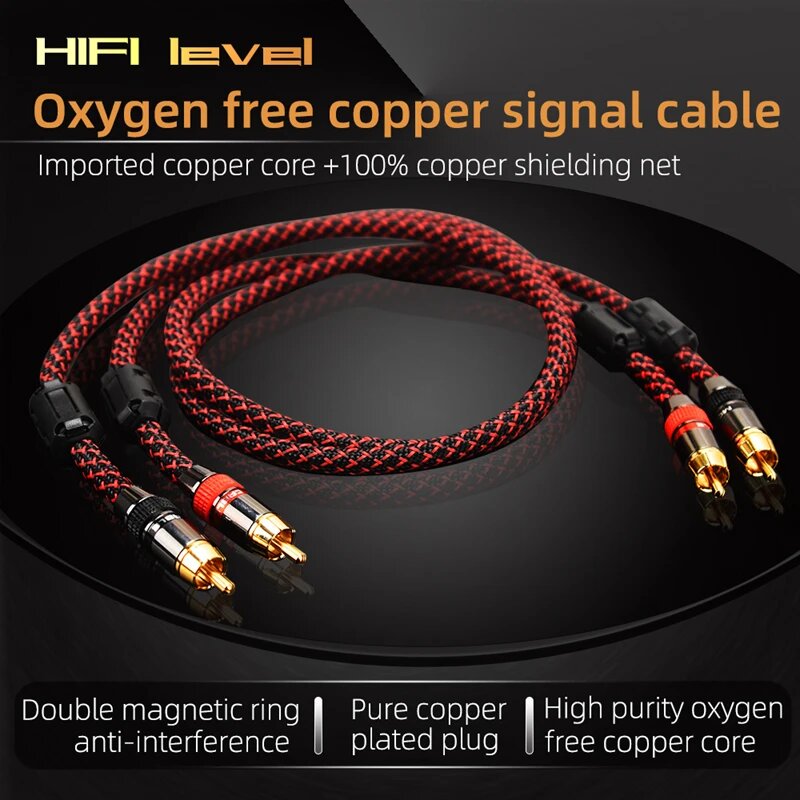 RCA-кабель HiFi 1.5m RED NET — фото 1