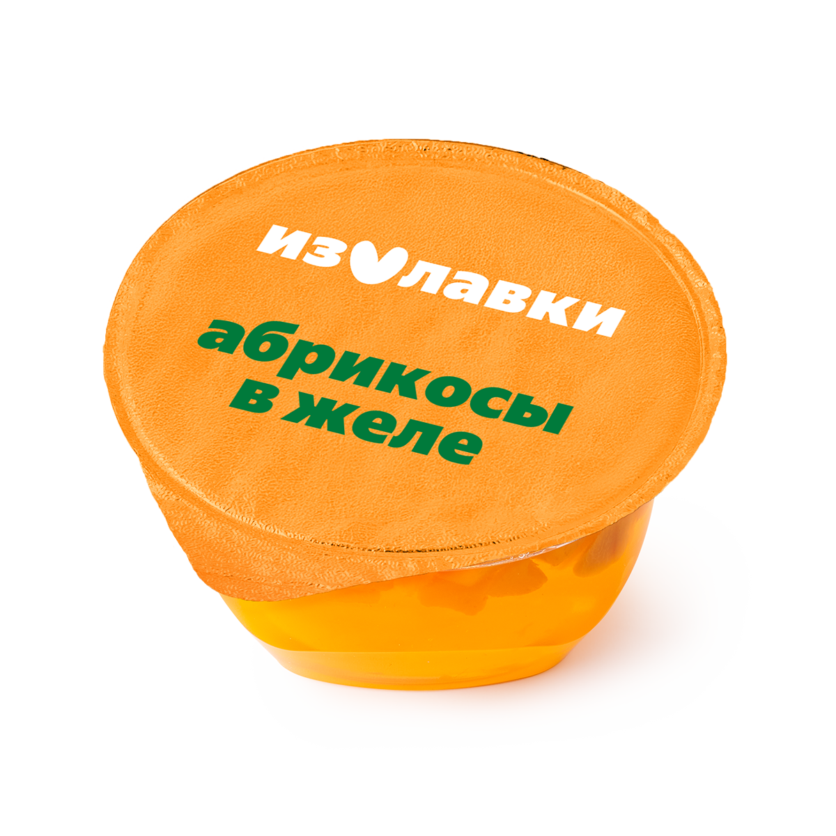 Желе "Из Лавки", с абрикосами, порционное, 150 г, в пластиковом контейнере