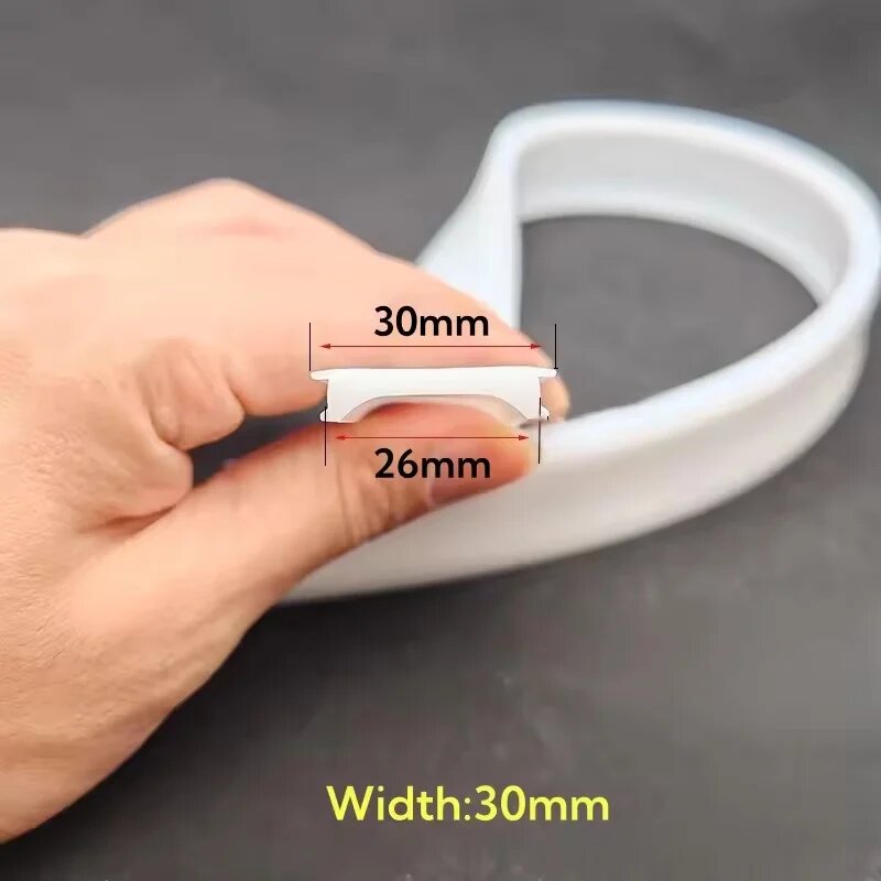 Гибкий силиконовый диффузор для светодиодной ленты, заменяемая абажур, аксессуары, гибкий алюминиевый профиль, силиконовая оболочка