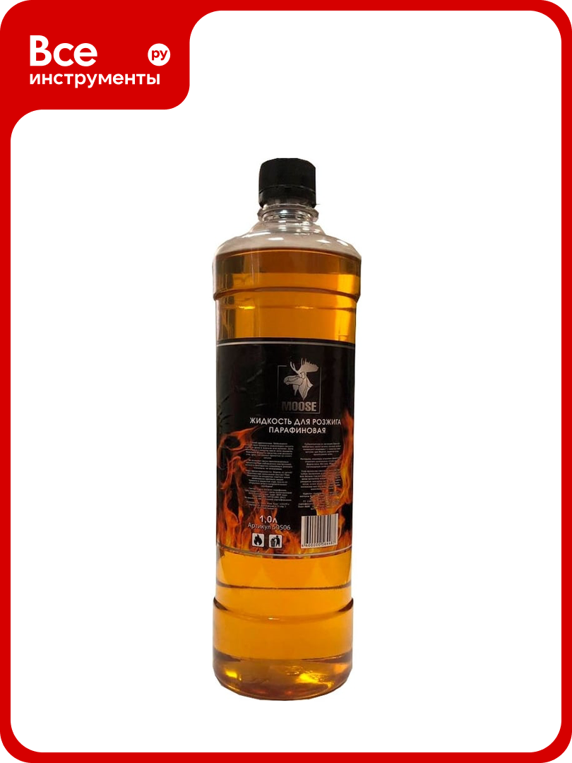 Жидкость для розжига Бацькина баня 1 л, парафиновая 50506-ВИ