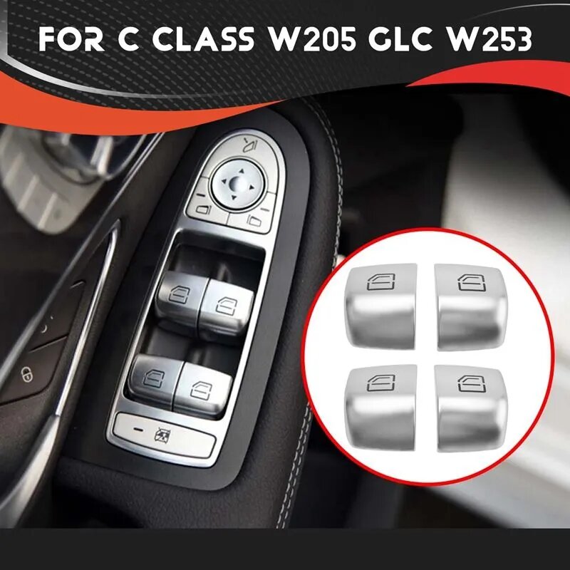 Обшивка автомобильная для C класса W205 GLC W253 серебристая ABS арт. I500040350