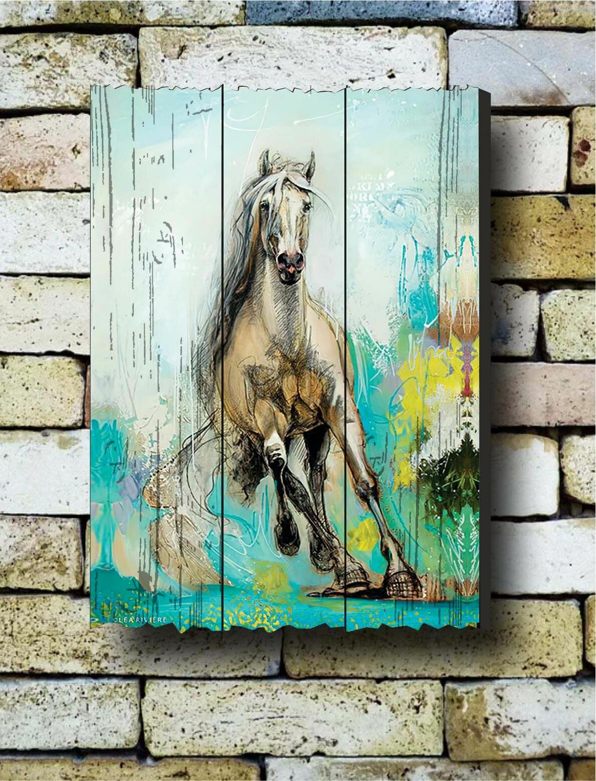 Картина на досках Лошадь, Пони, Кони, Pony23