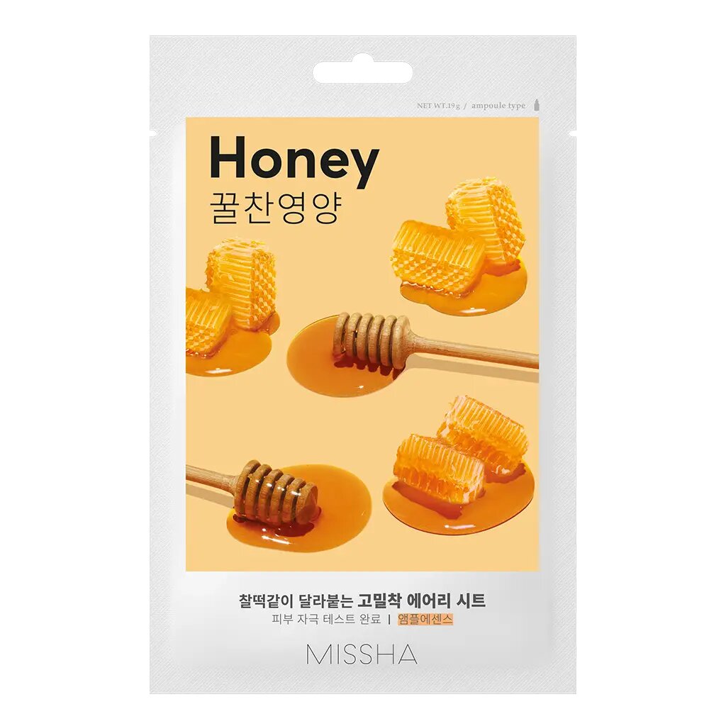 MISSHA Airy Fit Маска для лица питательная с экстрактом меда для огрубевшей сухой кожи 19 г 1 шт