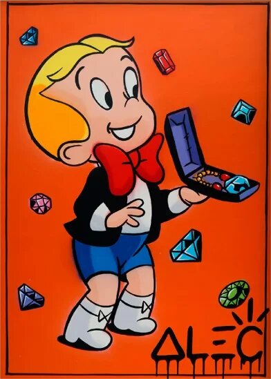 Печать на холсте Alec Monopoly 50x70см, PF54418