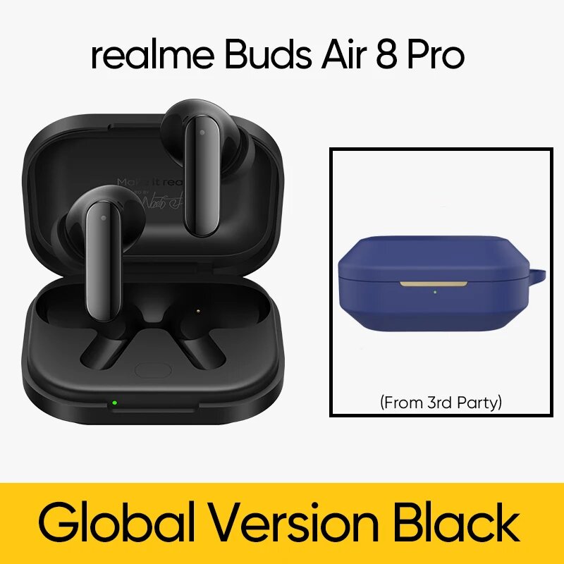Realme Buds Air 8 Pro Black, BlueCase