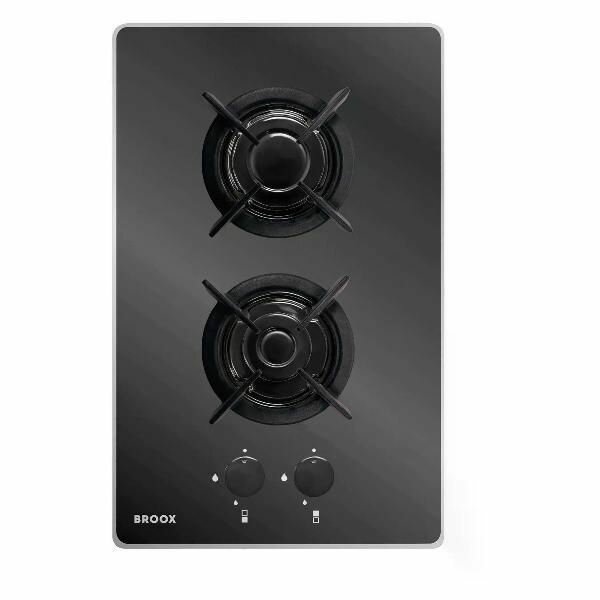 Встраиваемая газовая панель независимая BROOX GR0260G00, черная