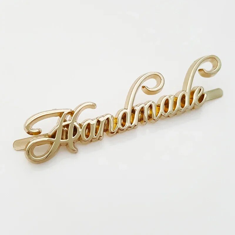 Пряжка для сумки Handmade, 5шт, B-LightGold-12x50mm