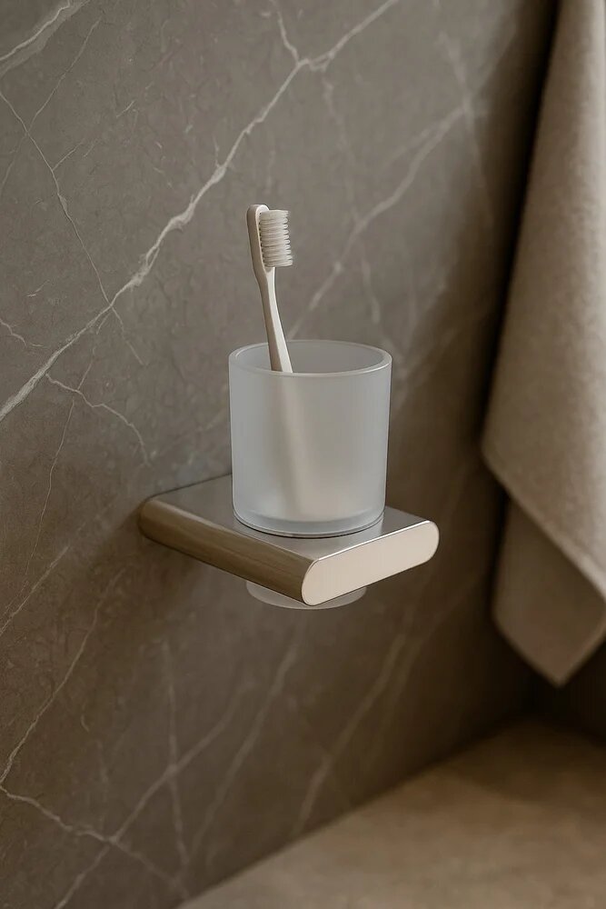 Стакан для ванной комнаты Knotlor SC101C, хром