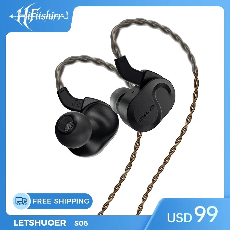 Letshuoer S08 Black — наушники-вкладыши