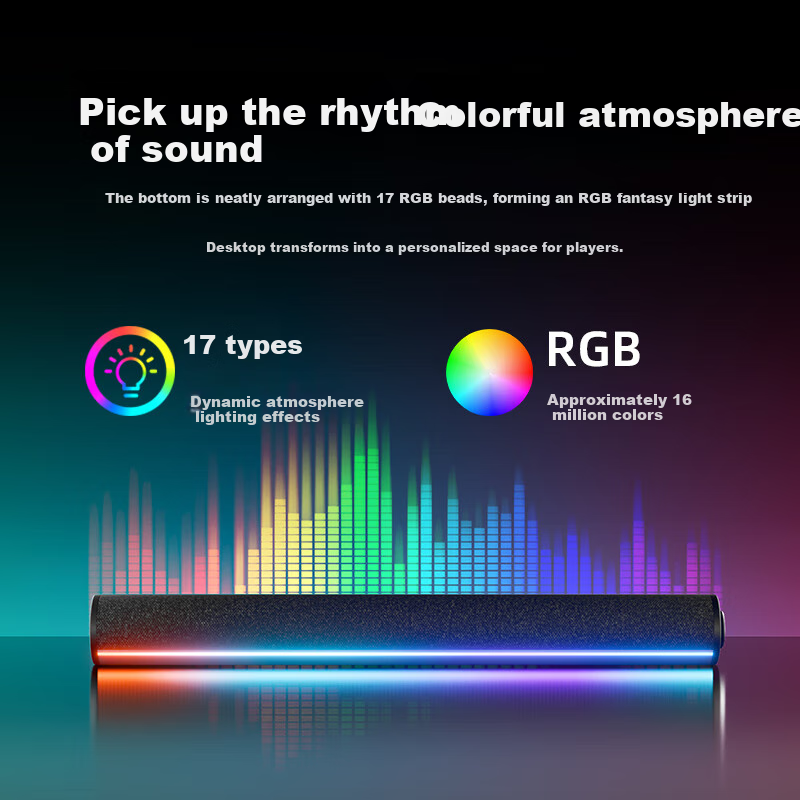 HP S1X беспроводные настольные колонки с RGB-подсветкой и стерео-звука для ноутбуков Xiaomi Huawei Lenovo Dell Цвет：S1X